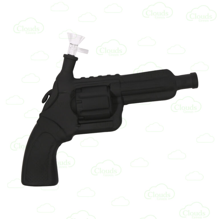 8inch Pistol Glass Gun Bong - Cloudsgreen