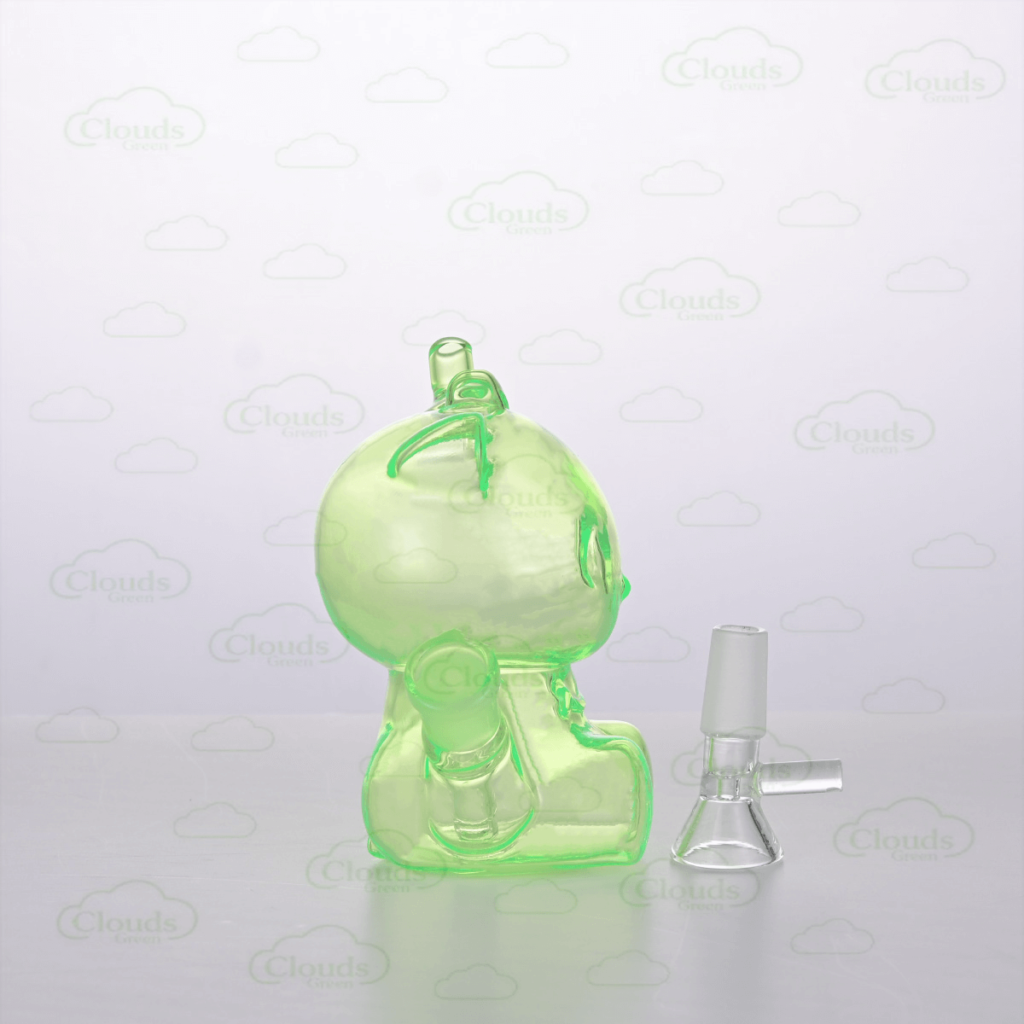 4.4inch Cute Colorful Hello Kitty Glass Dab Rig - Cloudsgreen